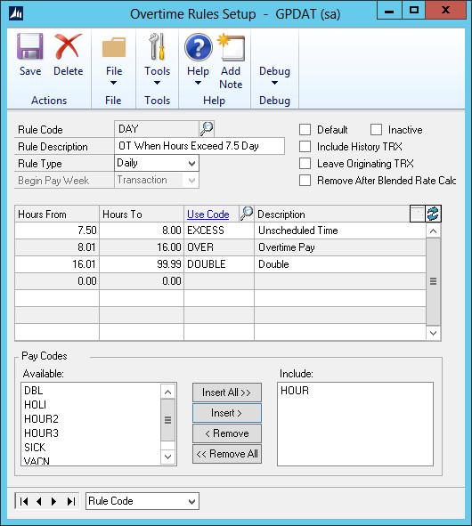 Overtime Hours Rules | MSDynamicsWorld.com Overtime Hours Rules | MSDynamicsWorld.com